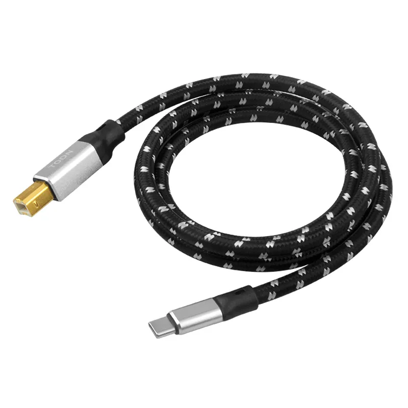 USB DAC cable Type C to Type B 6N OFC digital audio stereo cable for ...