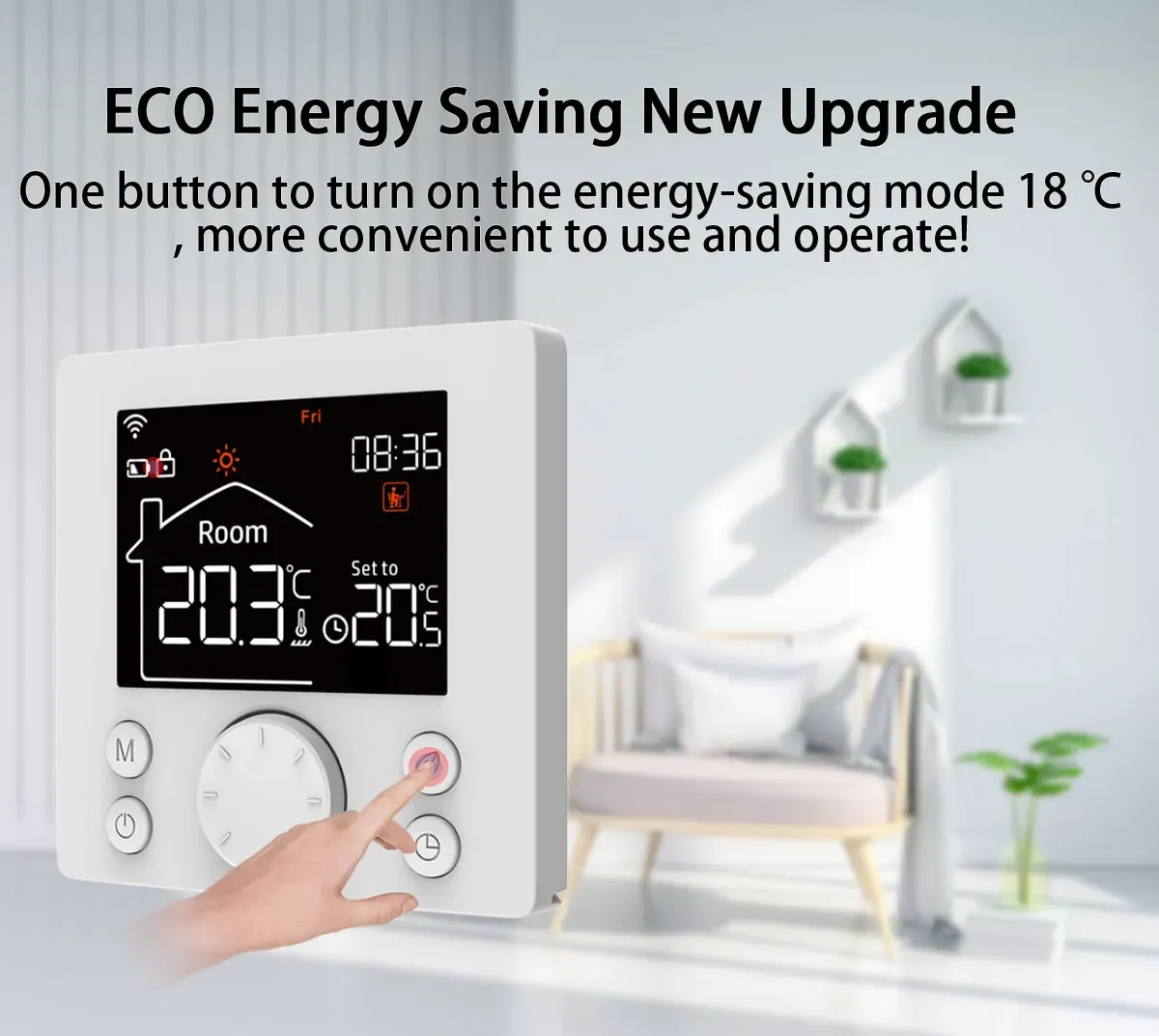 EZAIOT Tuya Smart Thermostat Programmable WiFi Temperature Controller For Boiler, Gas & Electric ...