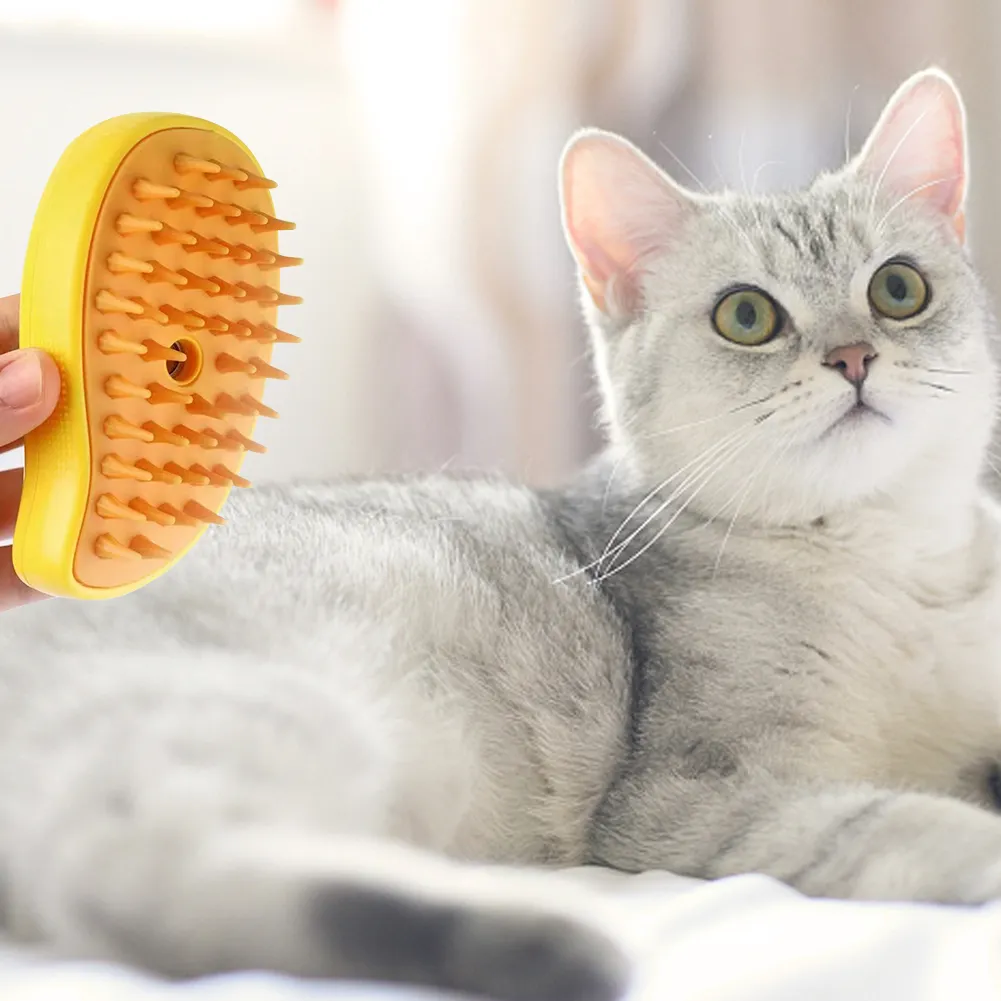 3-in-1 Electric Dog Brush, Pet Grooming Comb with Spray Bottle, Tangle ...