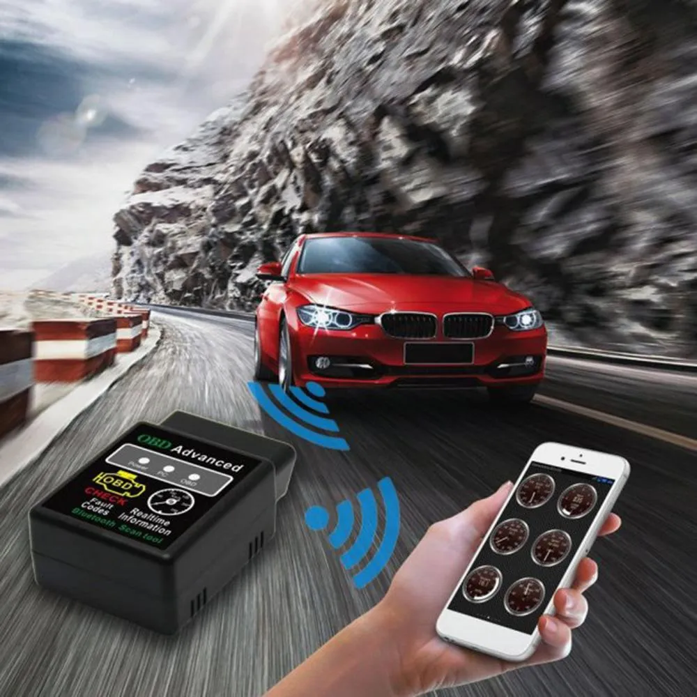 BT OBD2 Scanner Diagnostic Tool, Wireless OBD II Bluetooth Scanner ...