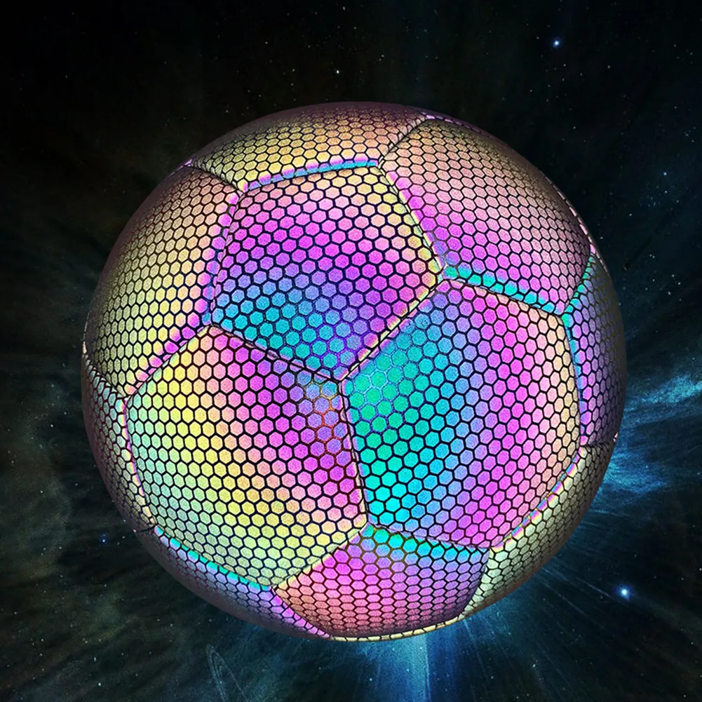 DHgate.com:Luminous Soccer Ball Size 5, Reflective PU Football for ...