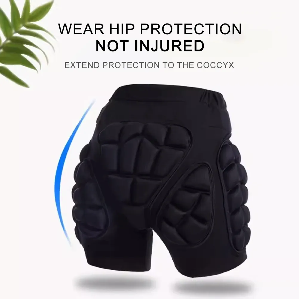 3D Snowboard Butt & Hip Padded Protective Shorts for Skiing, Ice ...