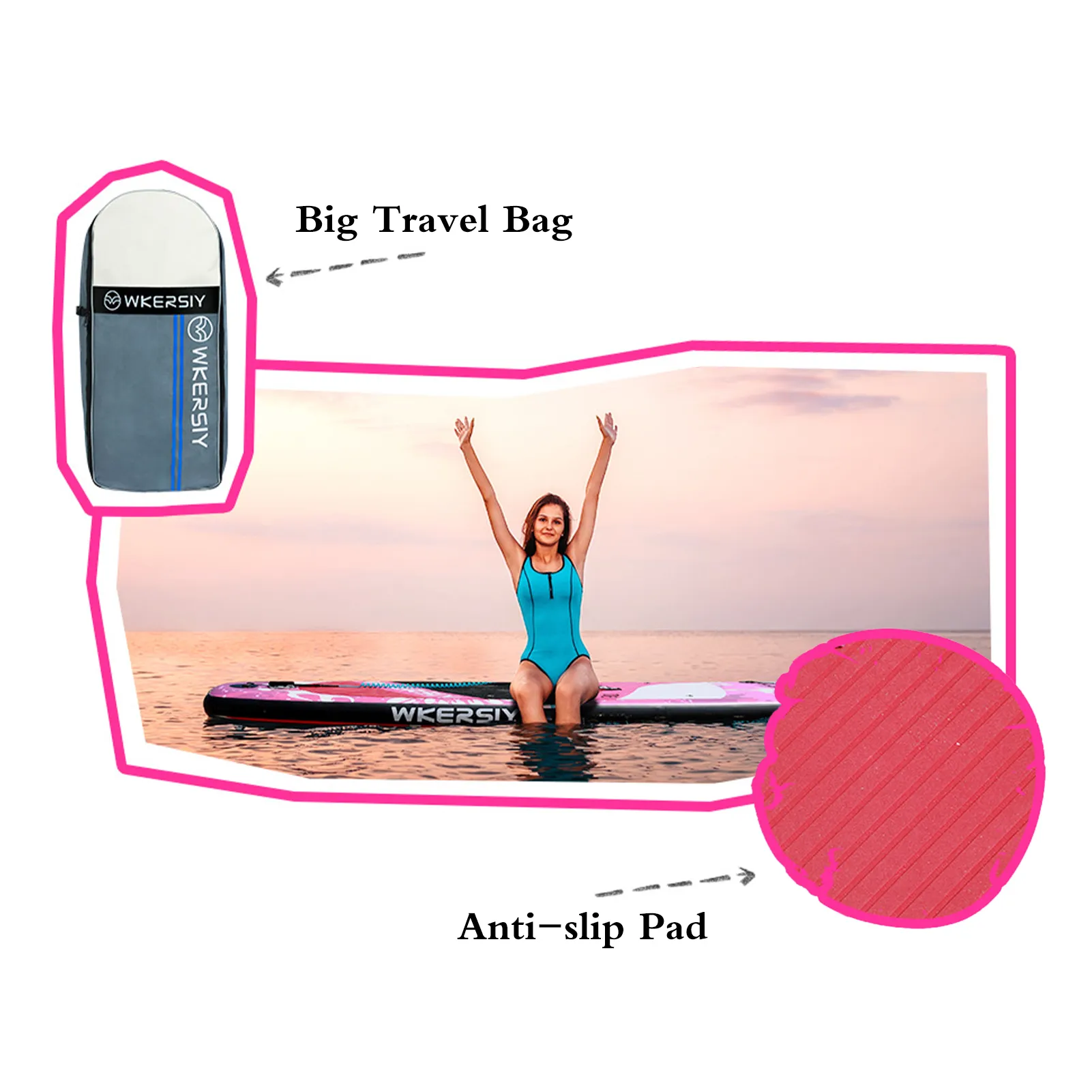 Premium 6 Thick Inflatable Stand Up Paddle Board Kit | Surfboard ...