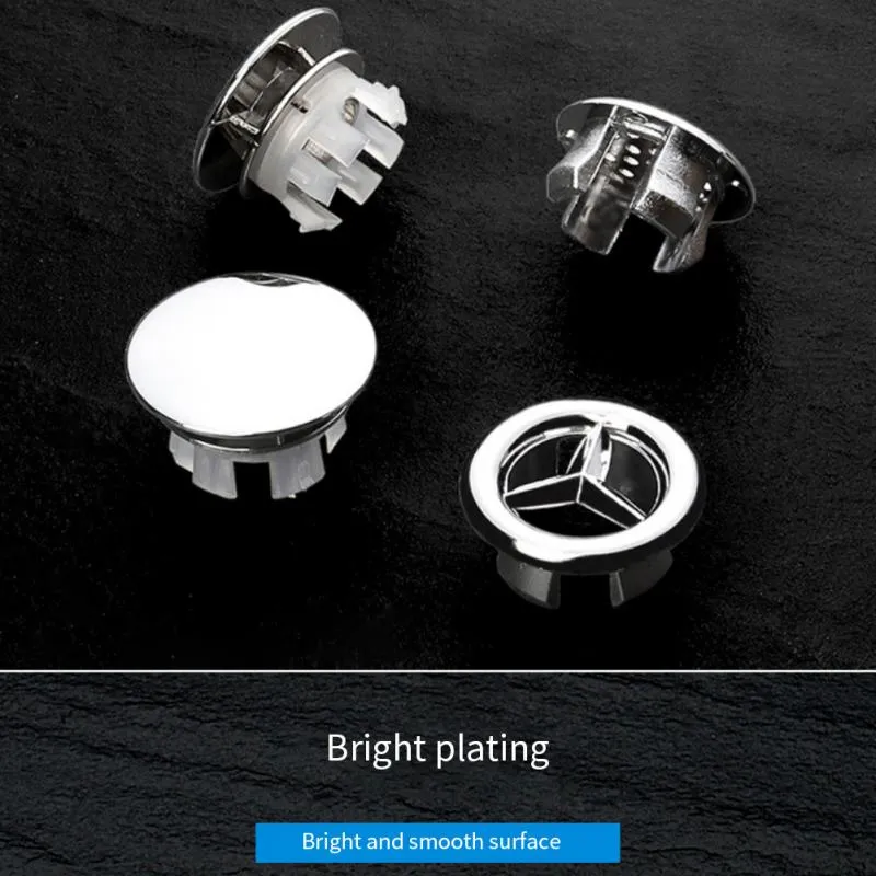 Bath Sink Round Overflow Cover, Spare Sink Basin Cap, Plastic Tidy Trim ...