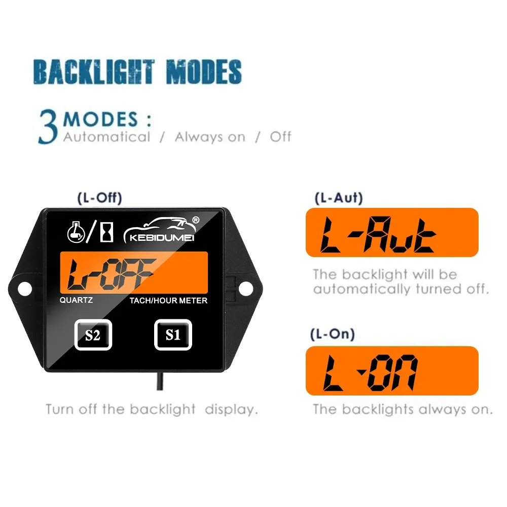 DHgate.com:LCD Digital Backlight Universal Motorcycle Tach Hour Meter ...