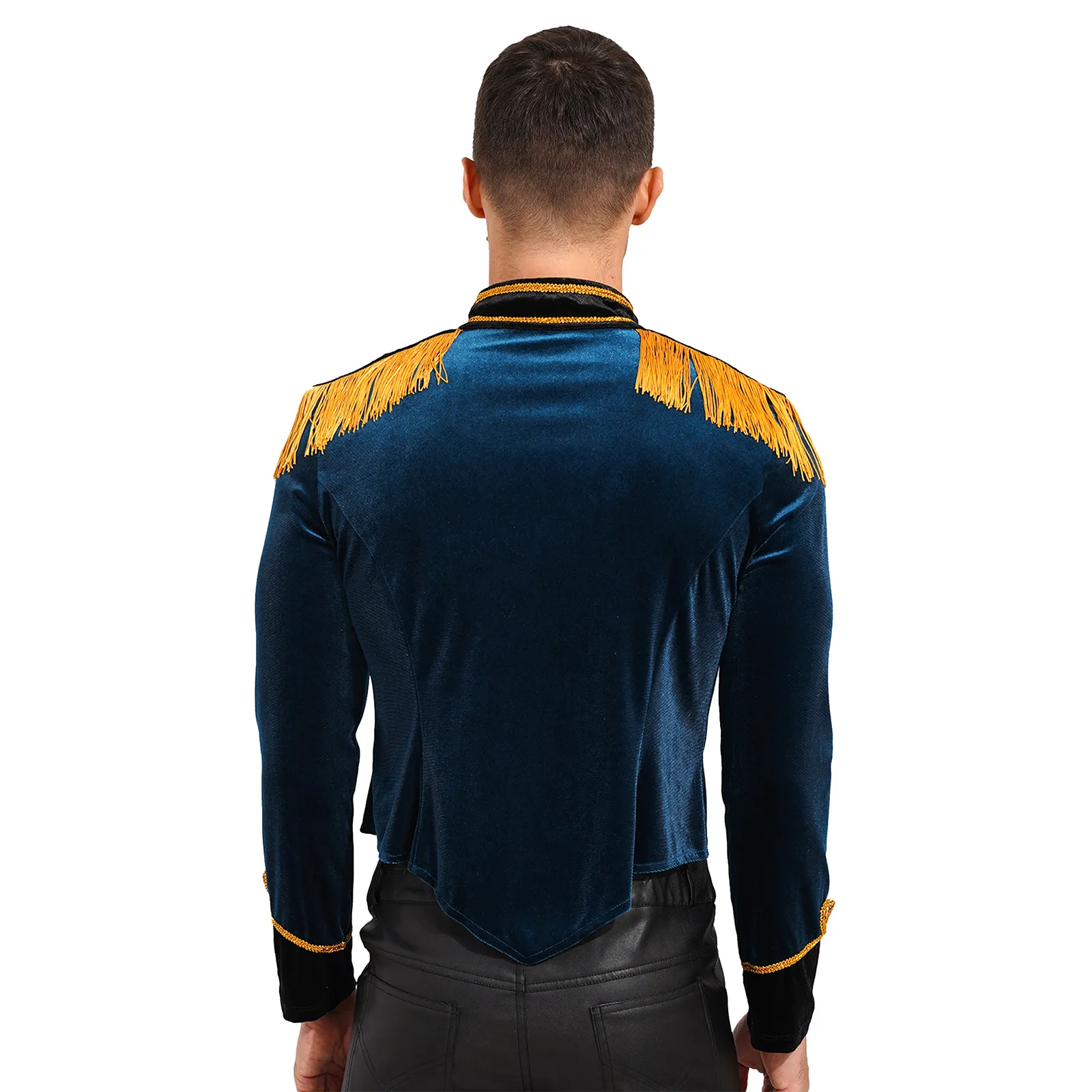 Mens Womens Circus Costume Ringmaster Jacket Long Sleeve Tops Disfraz ...