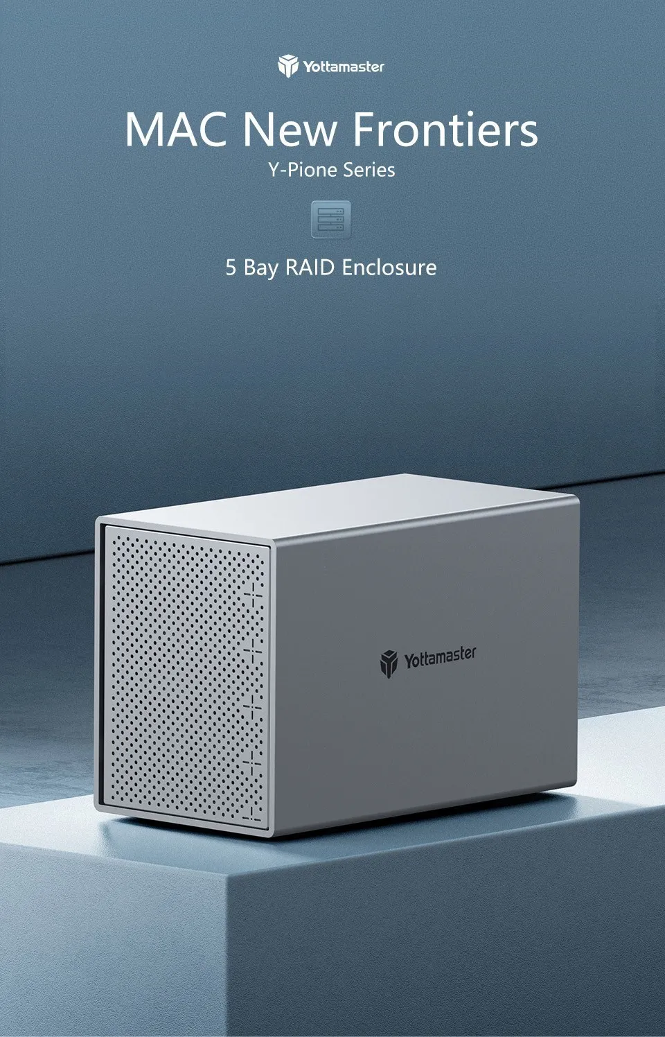 Yottamaster 5 Bay RAID External Hard Drive Enclosure for 2.5 and 3.5 ...