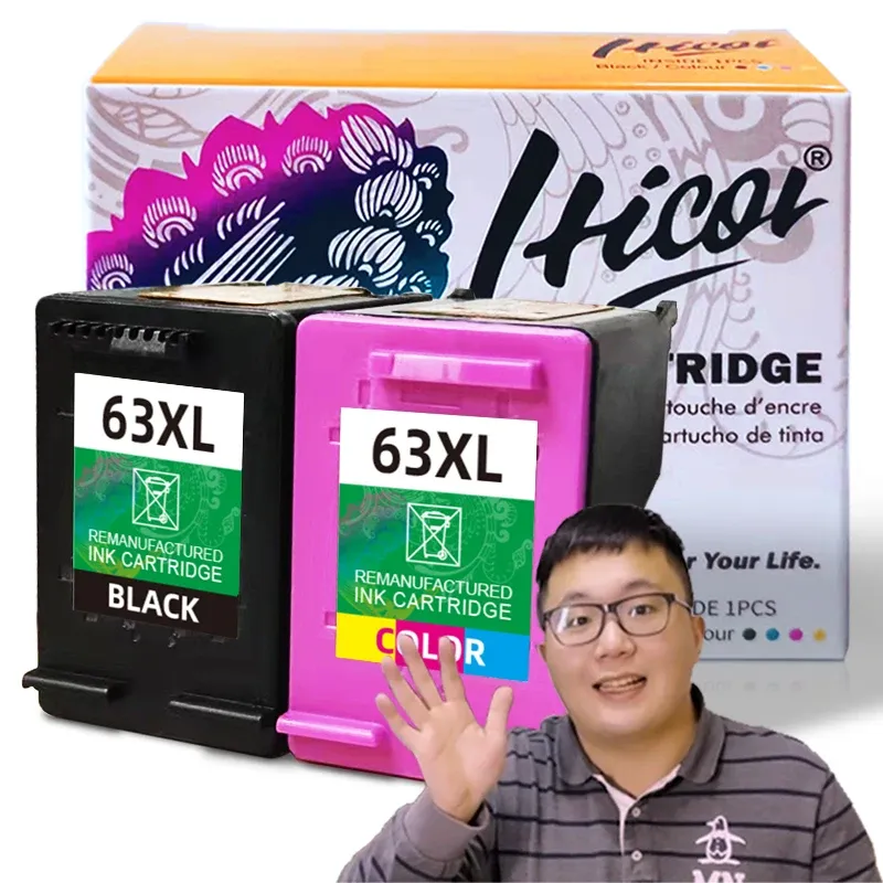 Remanufactured 63XL Ink Cartridge Replacement for HP Envy 4520 ...