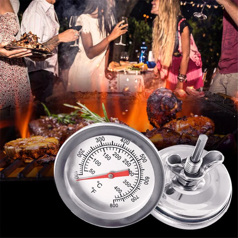 Stainless Steel Meat Thermometer with Digital Probe for Grills, Smokers ...