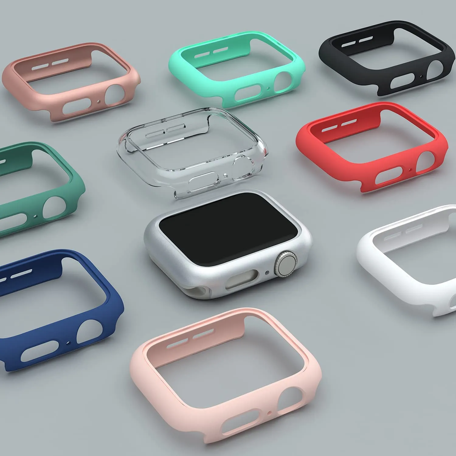 ful PC Bumper Case for Apple Watch Series 7 41mm/45mm, Protective Cover ...