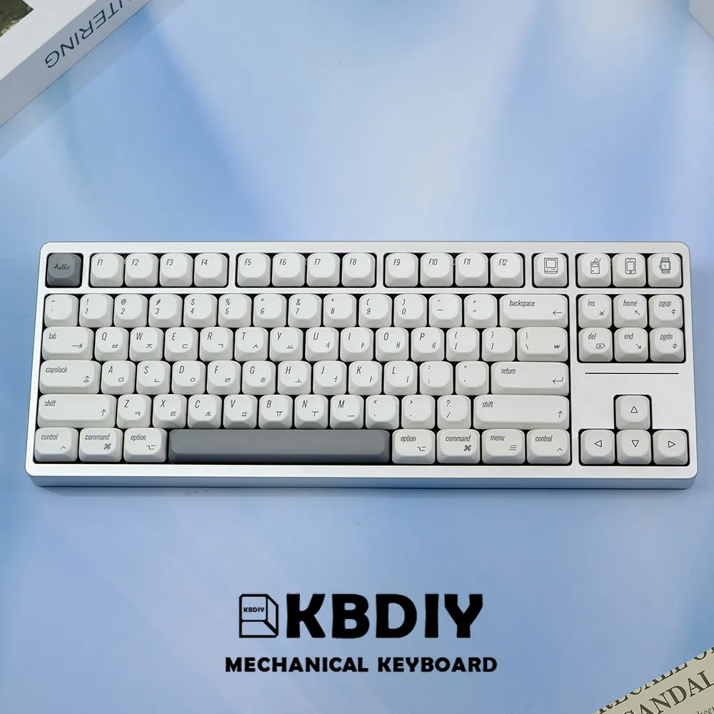 KBDiy Retro White Mechanical Keyboard mechanical keyboard keycaps - PBT ...