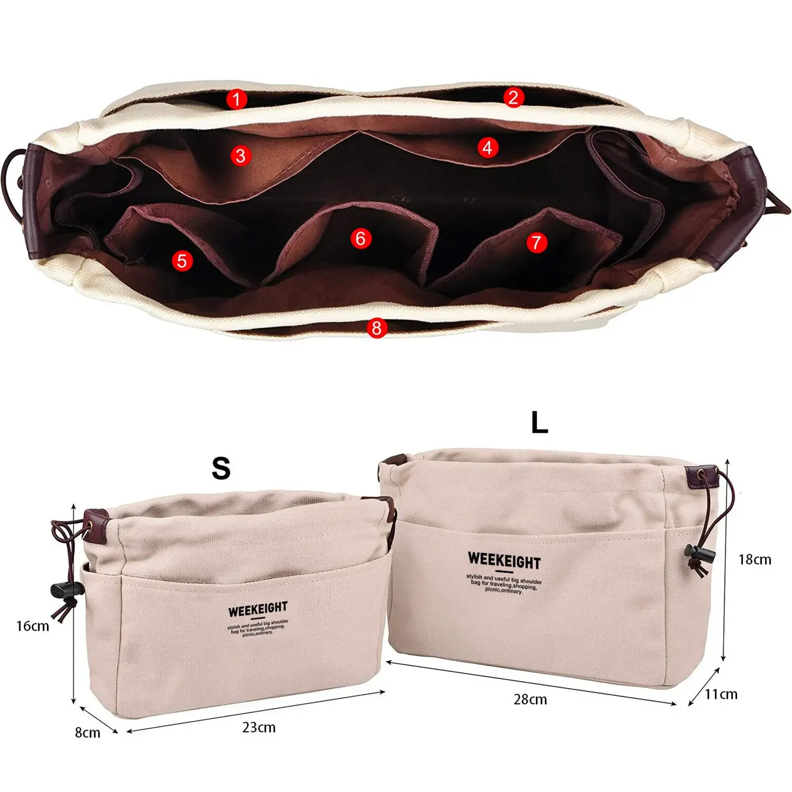 Sturdy Purse Inserts Organizers - Premium Handbag Organizer Inserts ...