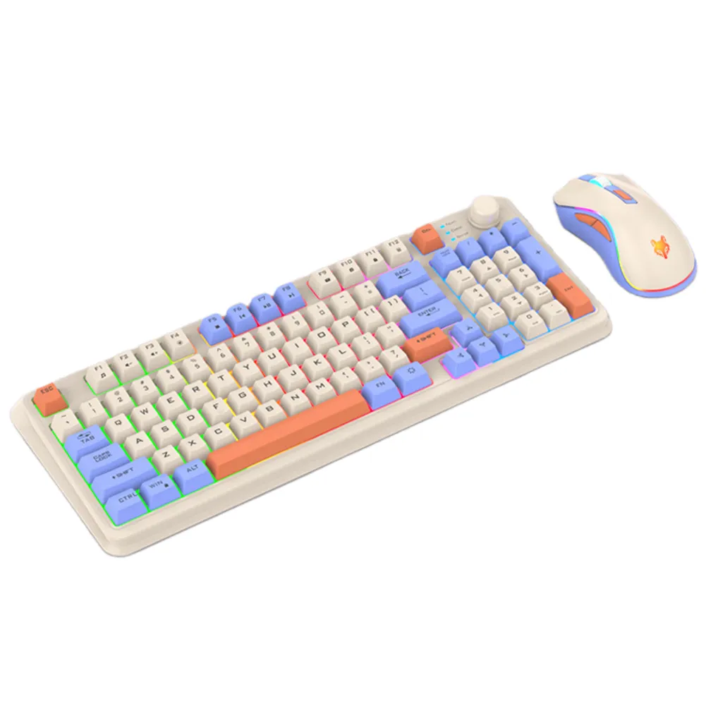 K82 Mechanical Keyboard RGB Light Wired Hot-Swappable Keyboard with ...