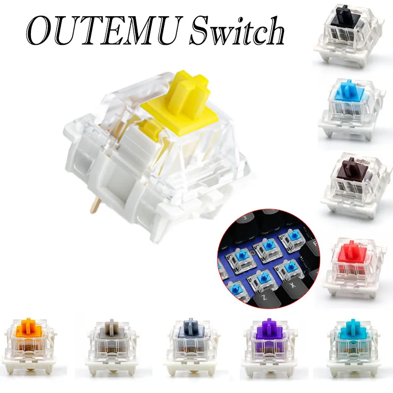 OUTEMU Switches Mechanical Keyboard: Blue, Red, Brown, Black, Purple ...