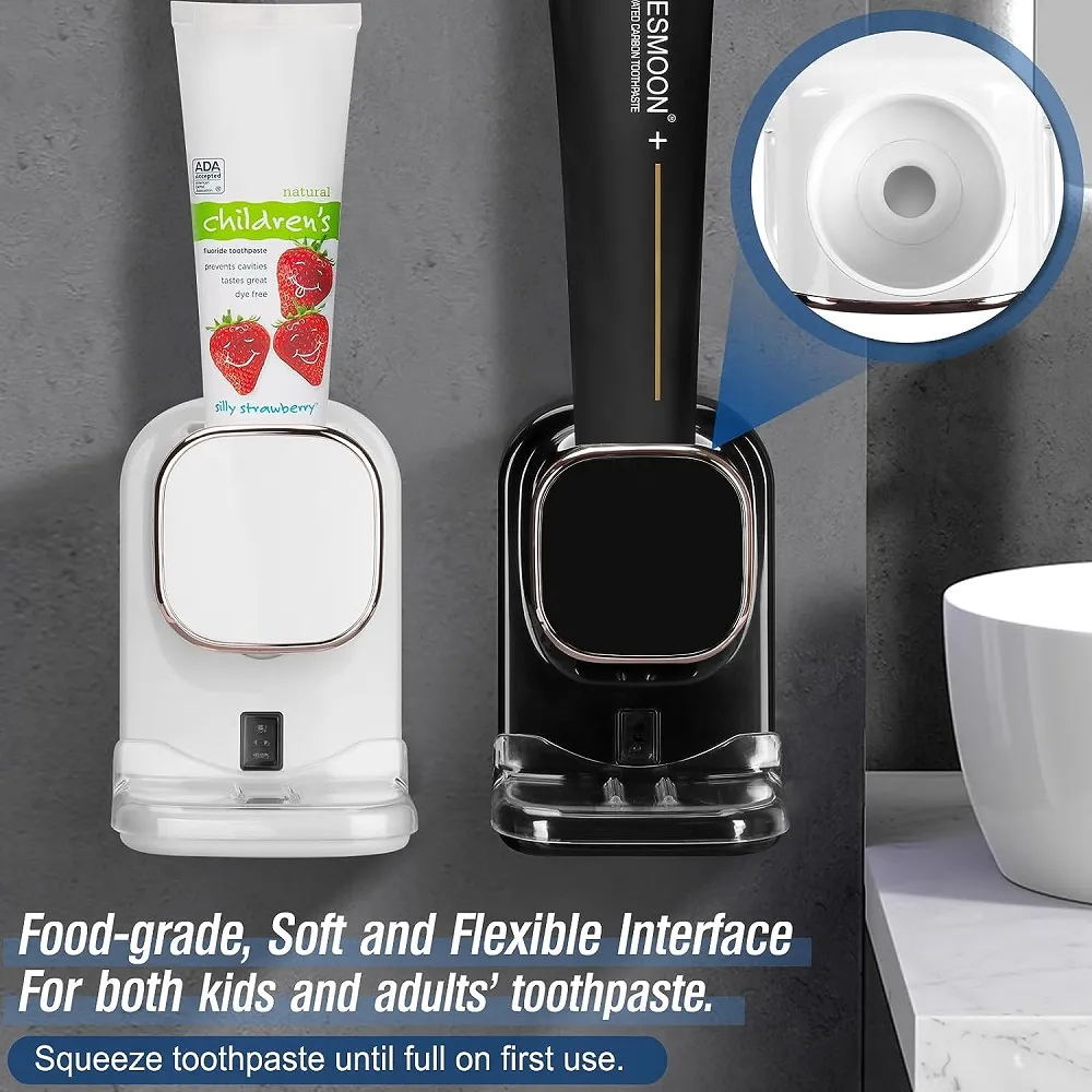 Hands-Free Wall-Mounted Automatic Toothpaste Dispenser | Sensor ...