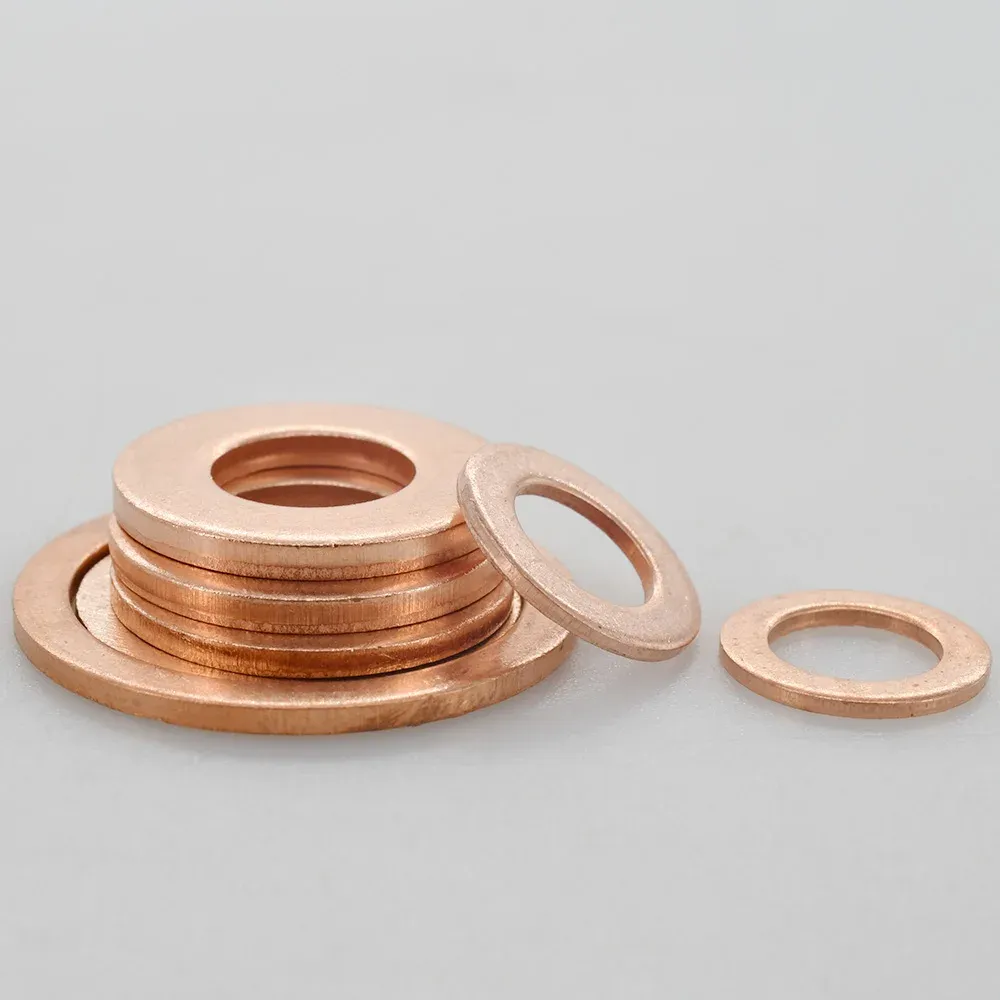 Pure Copper Solid Washers M5 M6 M8 M10 M12 M16 M18 M20 M22 M24 for ...