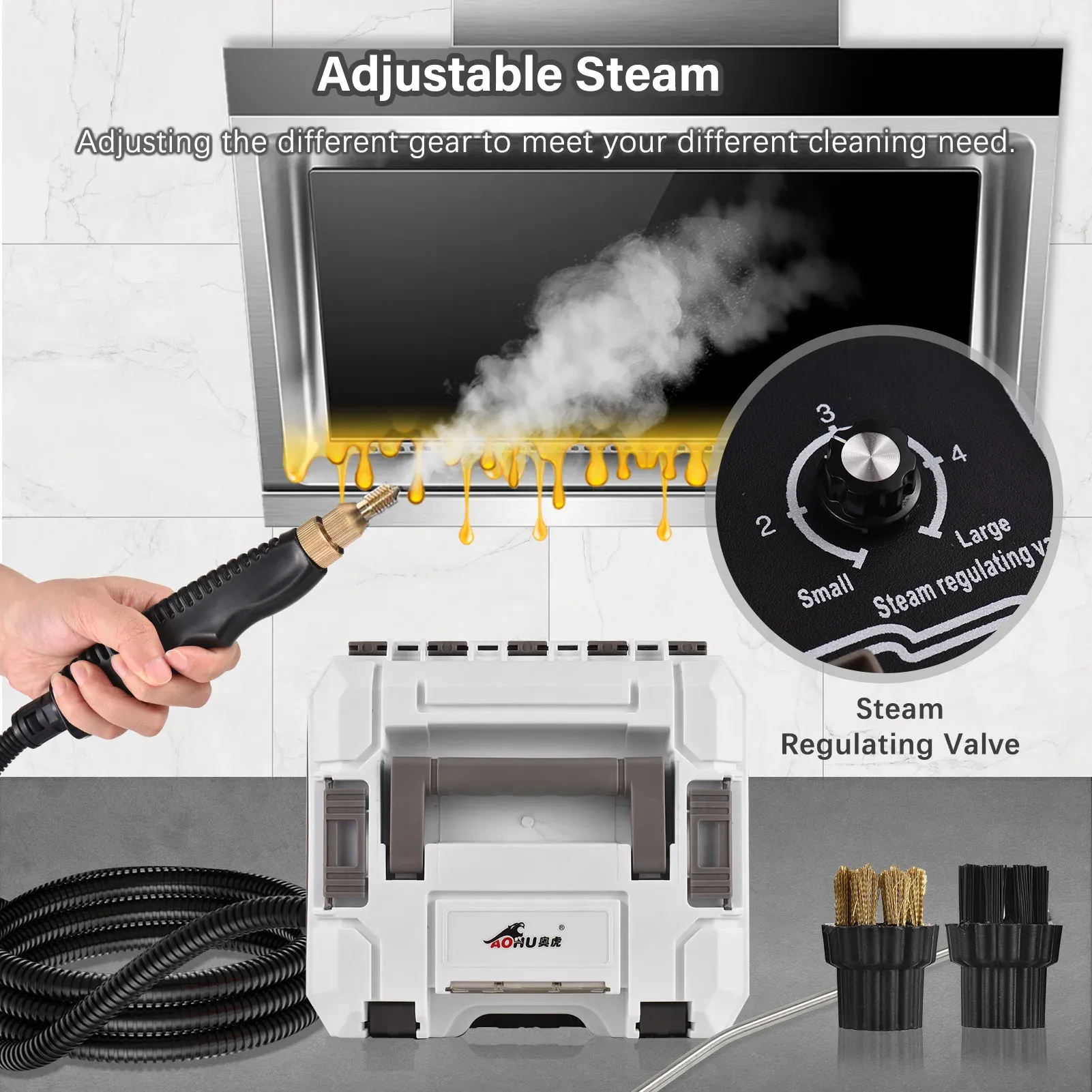 2000W Portable Steam Cleaner High Temperature Pressurized Steamer For ...