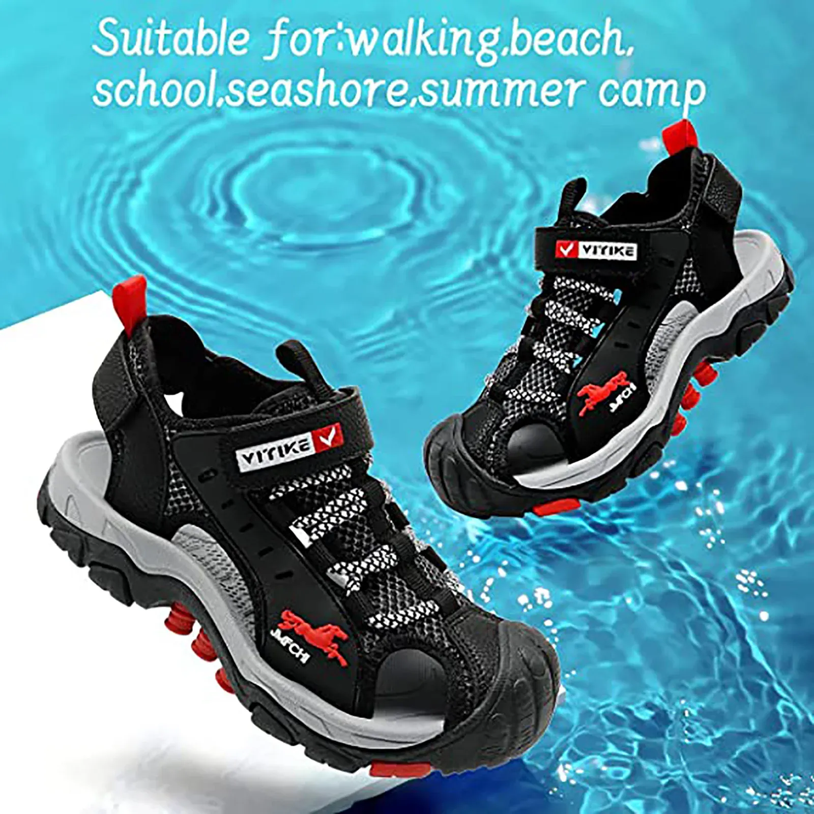 Water Hiking Sandals Childrens Sandals with Arch Support: Lightweight ...