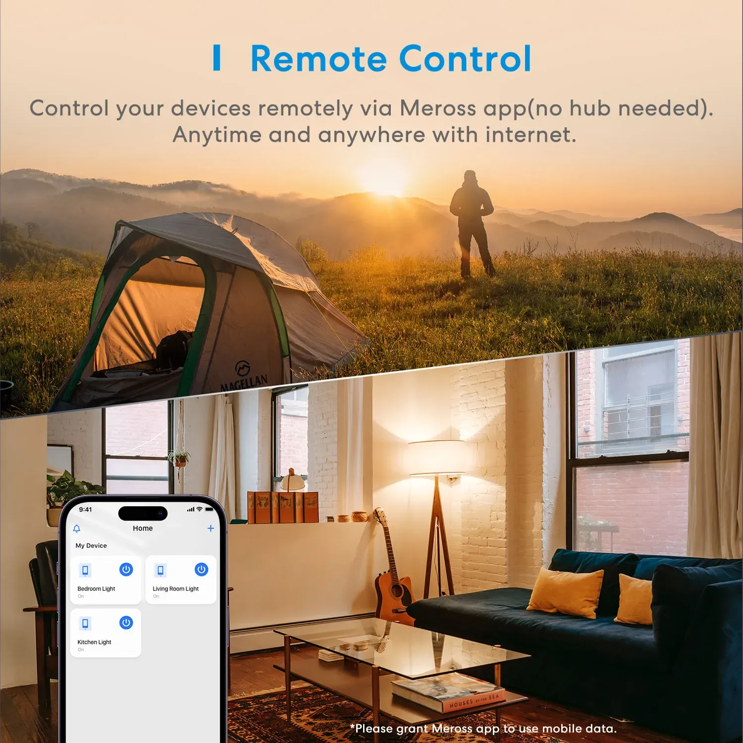 meross smart dim Switch with WiFi Remote for Single Pole Bulbs ...