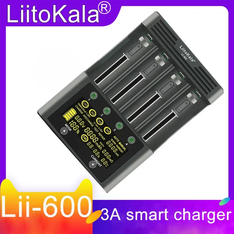 Liitokala Lii-600 Lii-500 PD2 PD4 Smart Battery Charger for 18650 3.7V ...