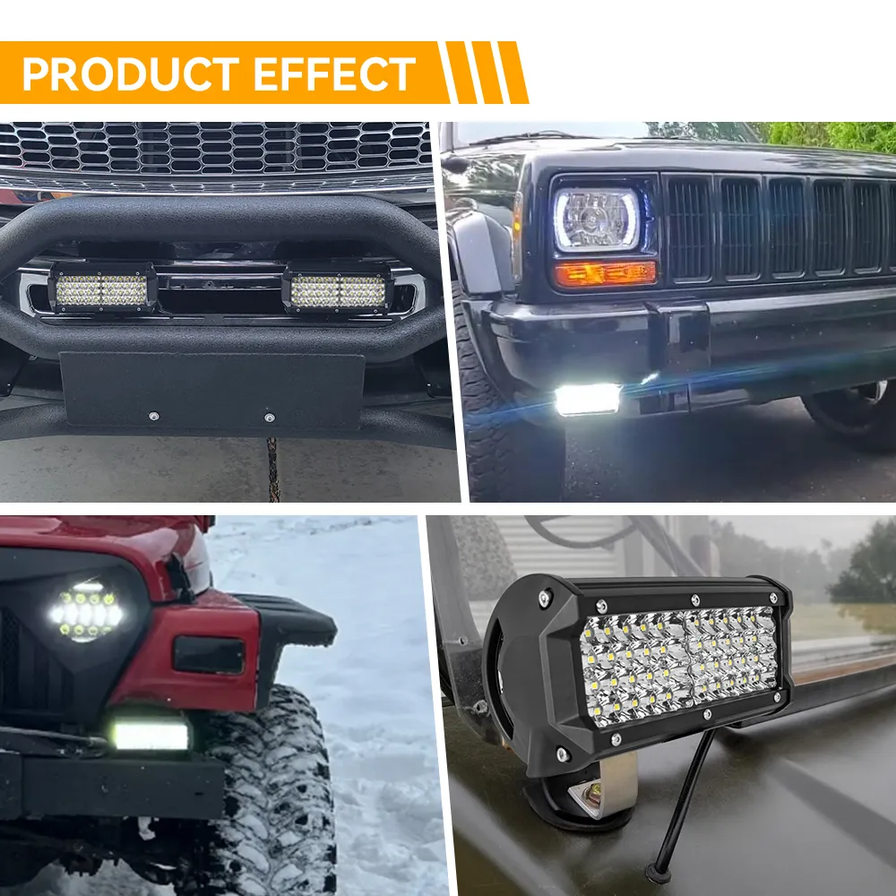 DHgate.com:7 Inch LED Motorcycle Headlight Bar: Durable 4-Row Work ...