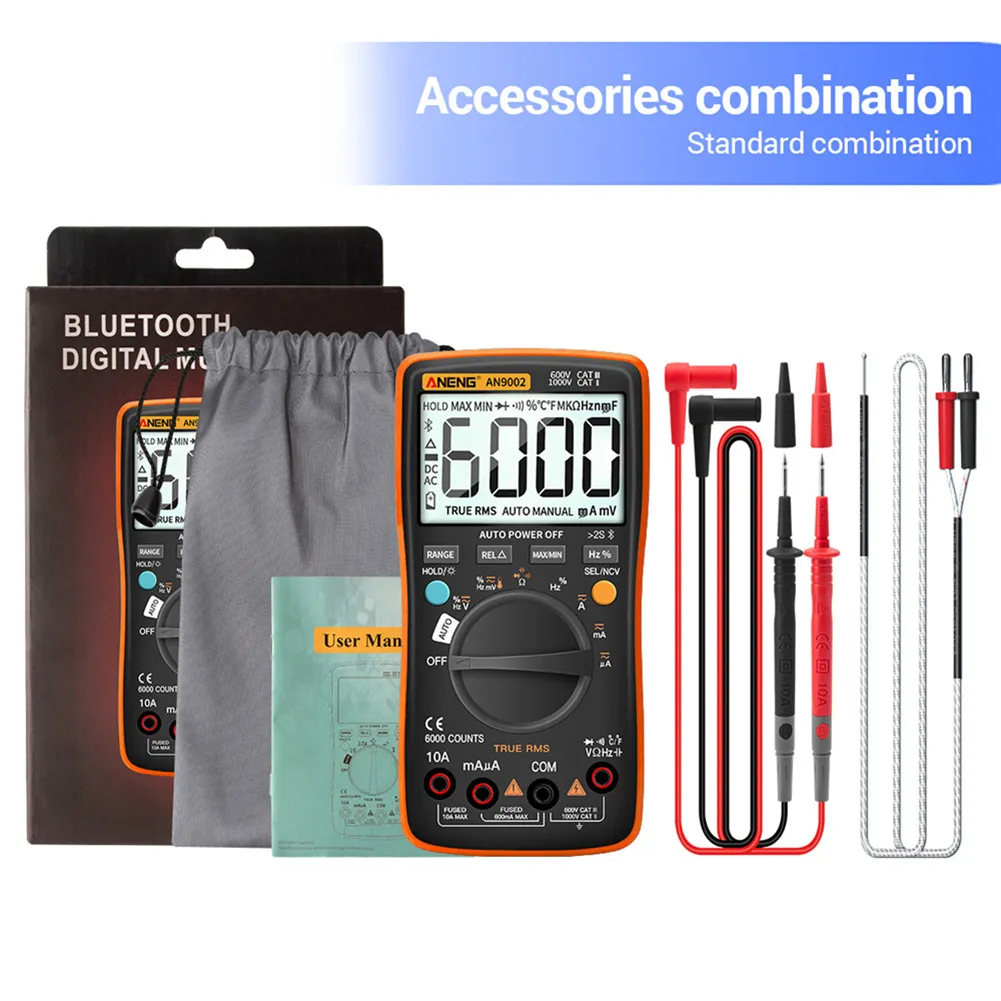 Bluetooth-Compatible Digital Multimeter for AC/DC Voltage Measurement ...
