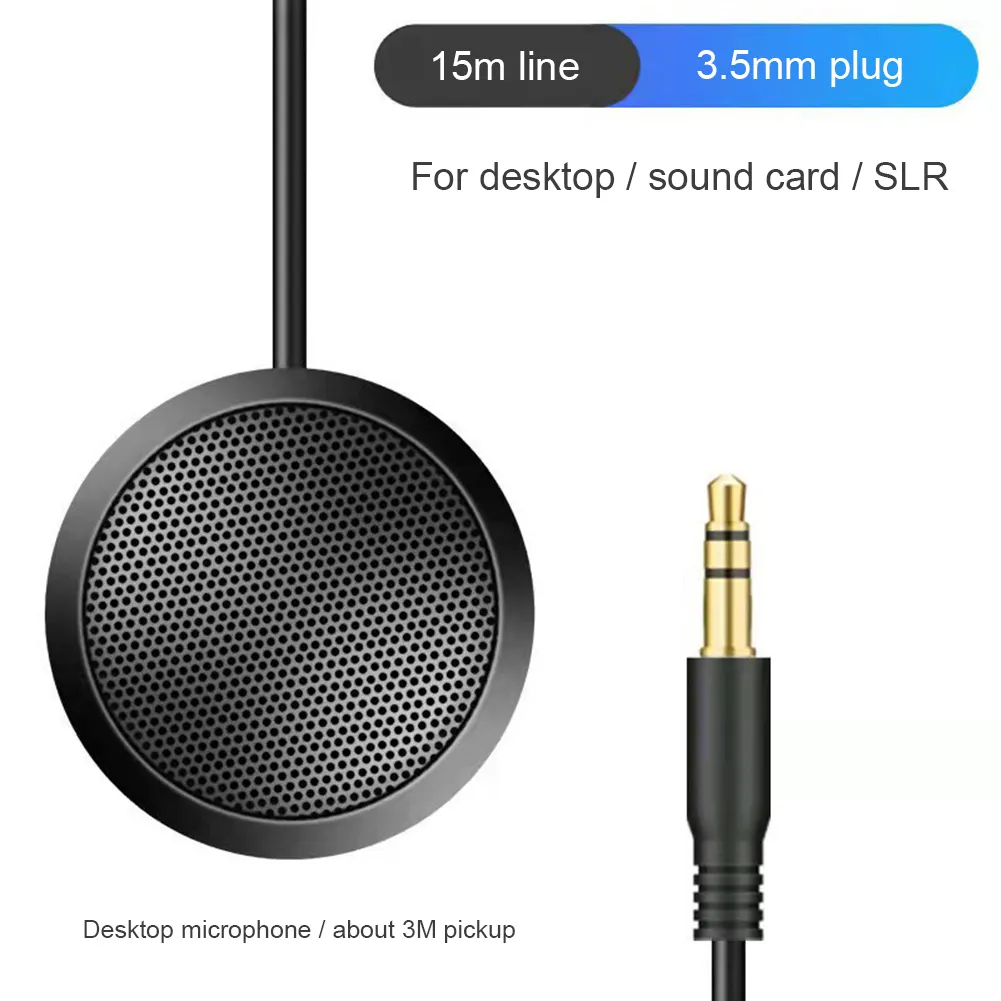 360° Omnidirectional USB Desktop Microphone with Noise-Cancellation for ...