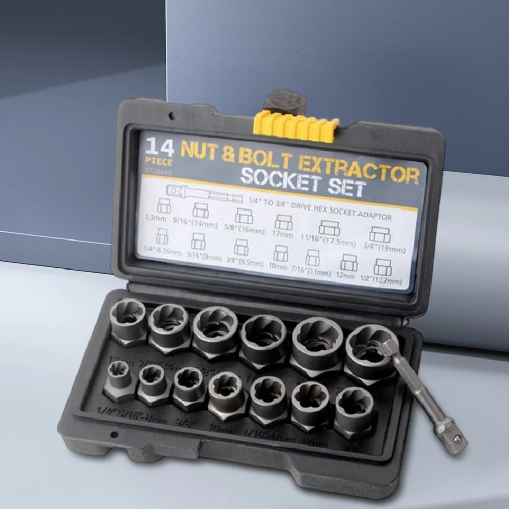 DHgate.com:14-Piece Bolt Extractor Set with Case - Damaged Bolt & Nut ...
