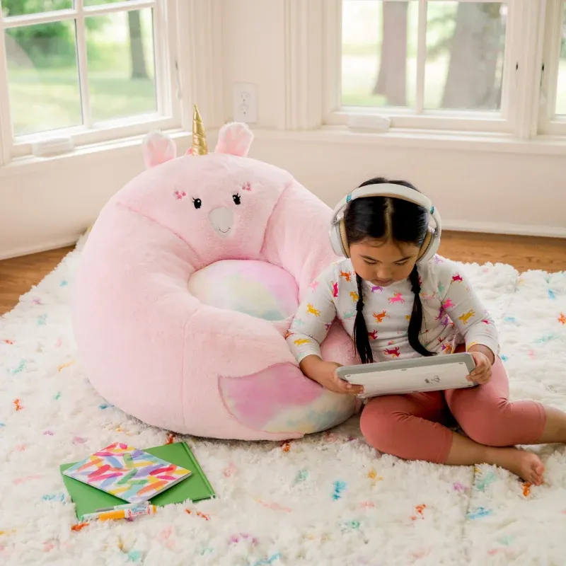 Fluffy unicorn chair store