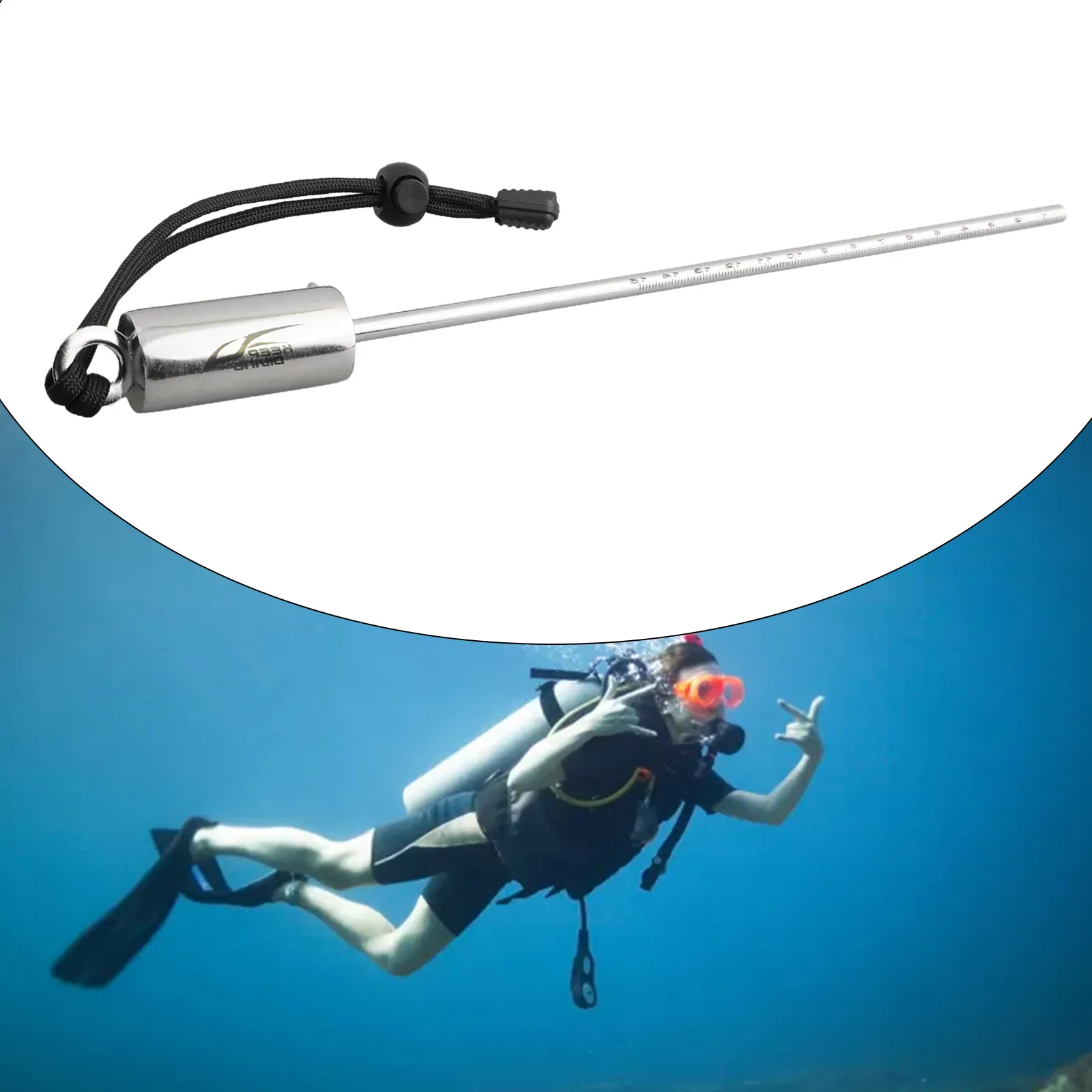 Stainless Steel Dive Watch Probe Rod - Durable Underwater Pointer Stick ...