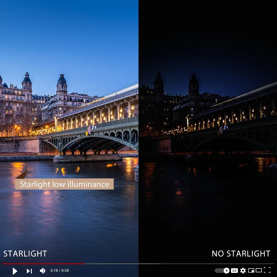 4MP Outdoor Network Camera Starlight Security Camera With Built In Mic ...