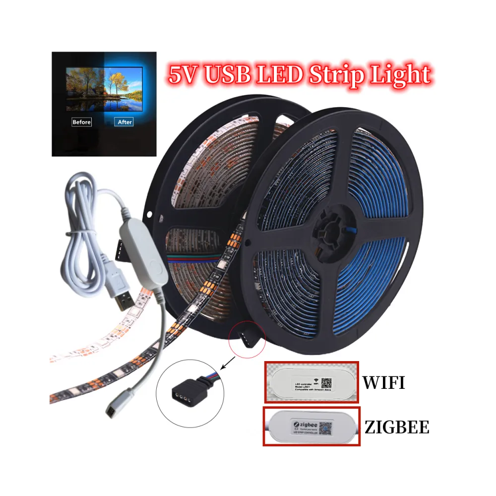 Versatile Wireless LED Lighting Strips USB LED Light Strip With Remote ...