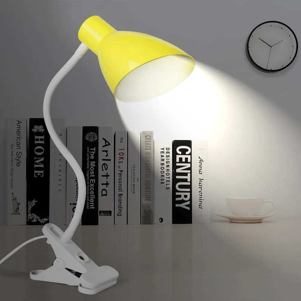 Universal LED Industrial Desk Lamp Base with Flexible Light Bulb Clip ...