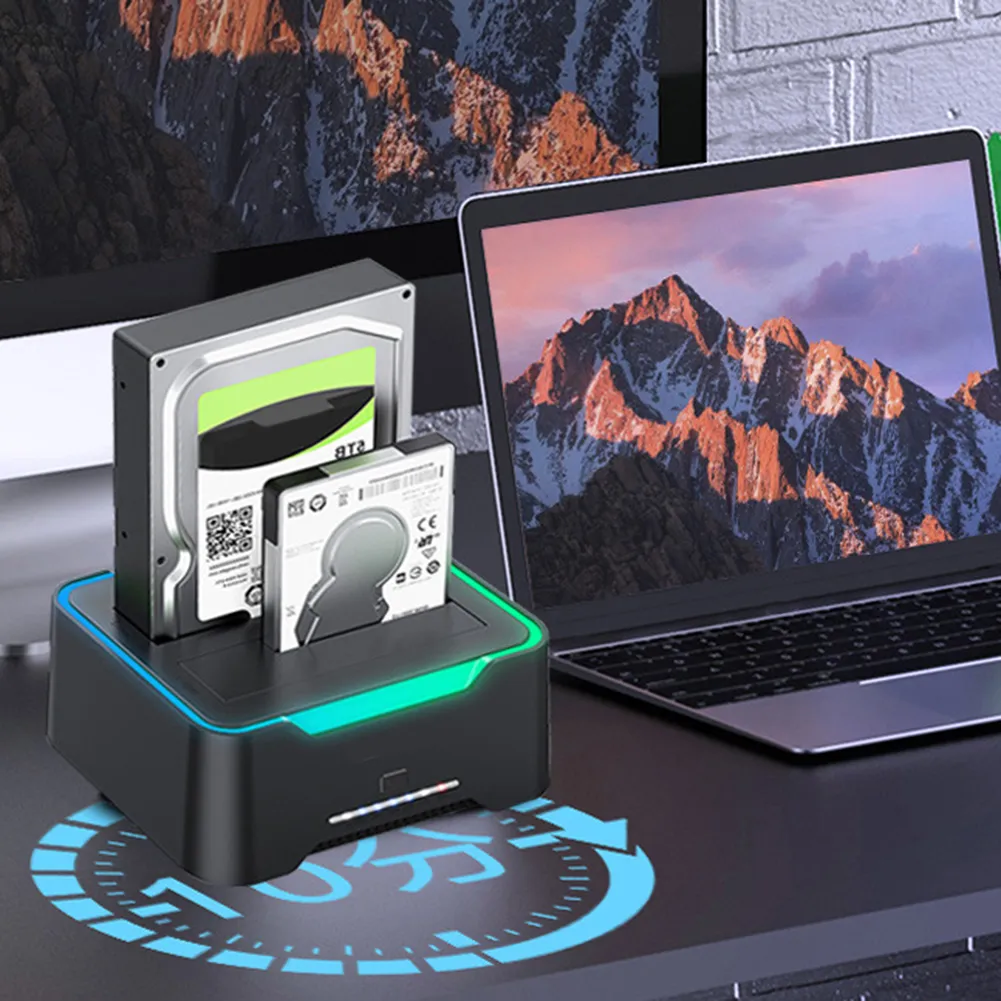 Dual Bay Mobile Hard Drive Copy Box Base USB3.0... From Ddmymaster, $85 ...