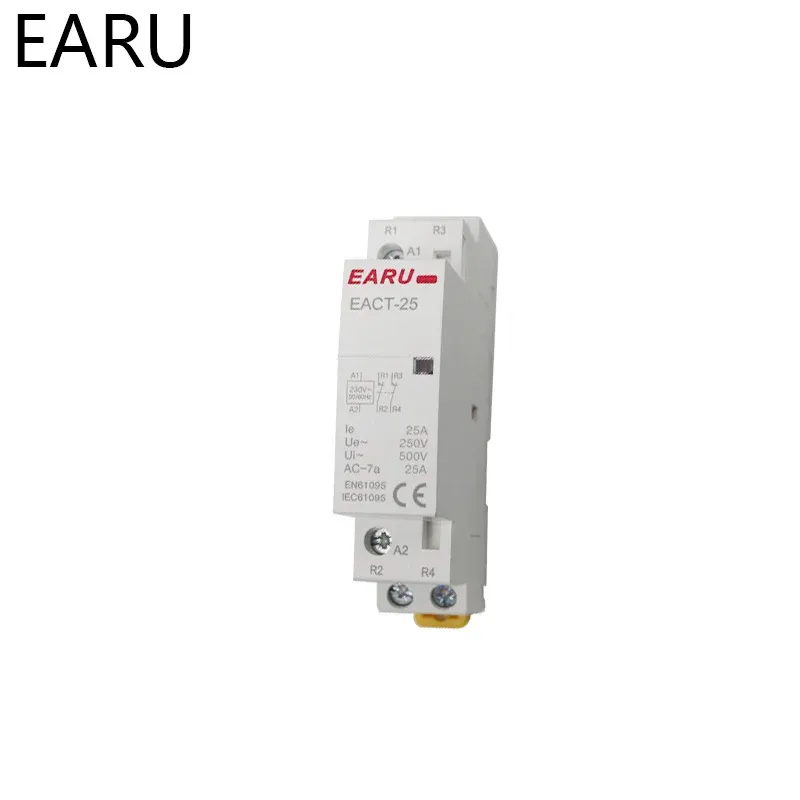 12V DC 10A Power Supply & AC Contactor: 2P 16A-25A, Din Rail Mounted ...
