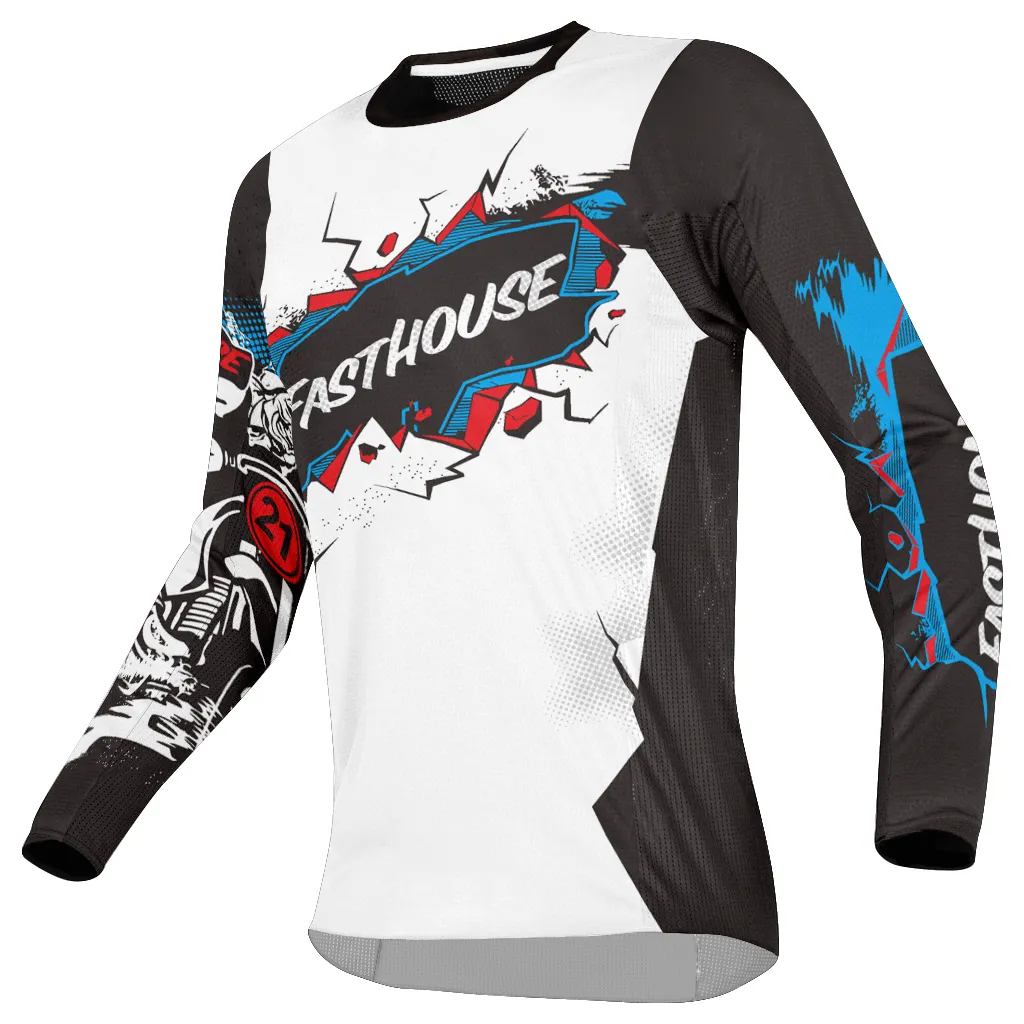 Mountain Bike Jersey Lightweight Polyester Long Sleeve MTB Shirt for ...