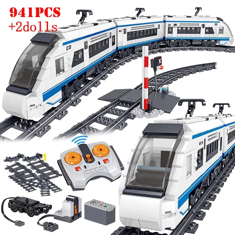 City Electric High-Speed Remote Control Train Building Blocks Set from ...