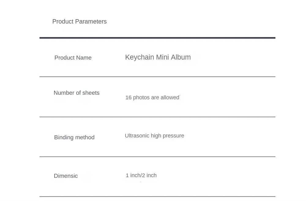 Mini Photocard Album Keychain 2 Inch Small Photo Storage Case for ...