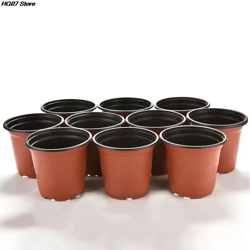 Plastic Flower Pots Round Flower Pot 9 X 8 X 6cm Nursery Pots Planter ...