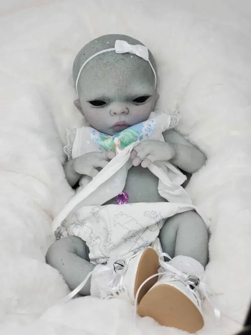 Unfinished Reborn Doll Kit - Imani Alien Baby, 15 Inch Preemie Size ...