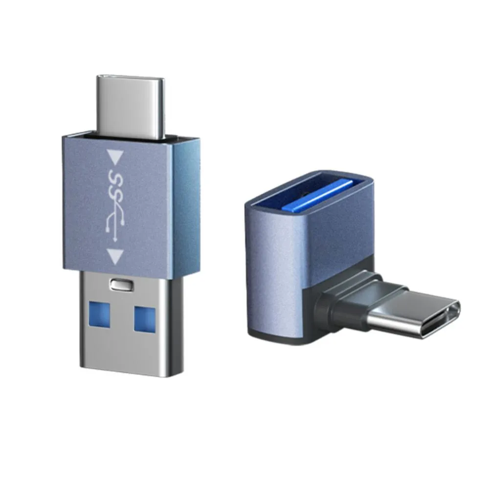 Type-C to USB OTG Adapter for Macbook: 90 Degree Elbow, Fast Charging ...