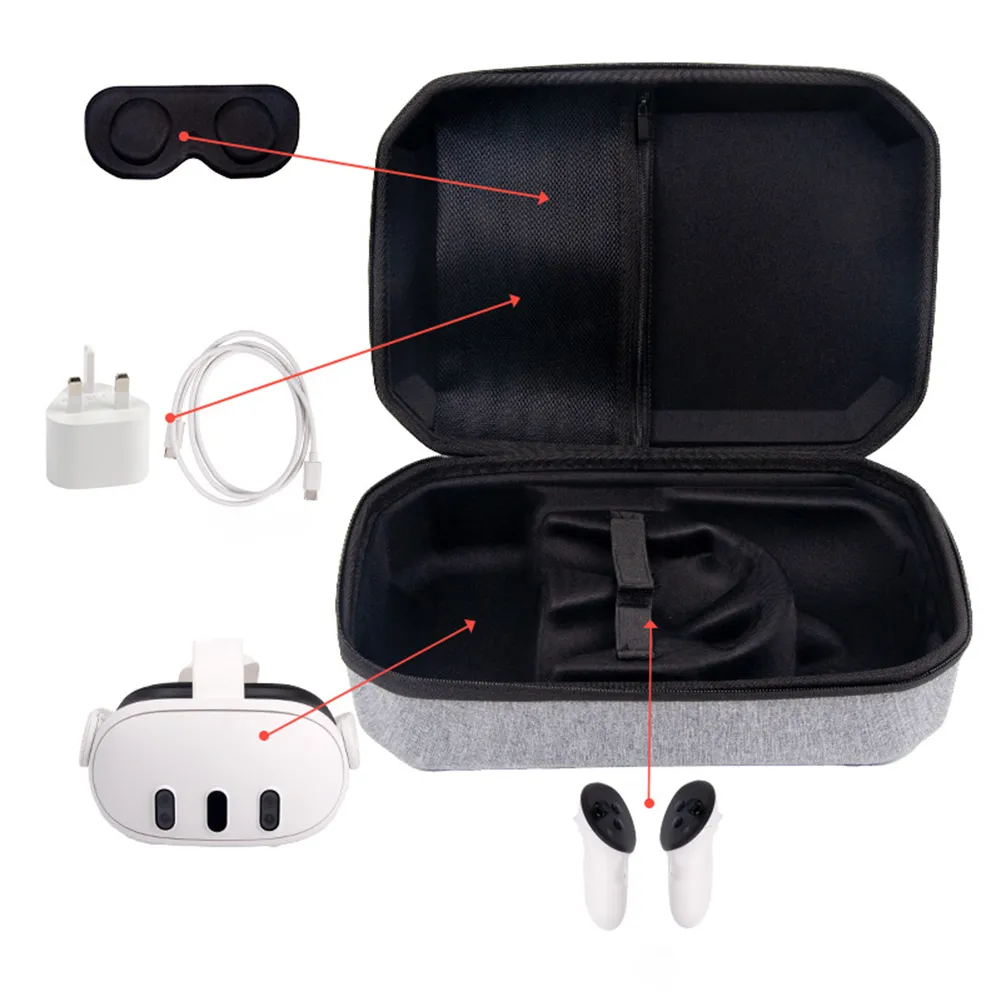 DHgate.com:Quest 3 VR Headset EVA Protective Case with Lens Cover ...