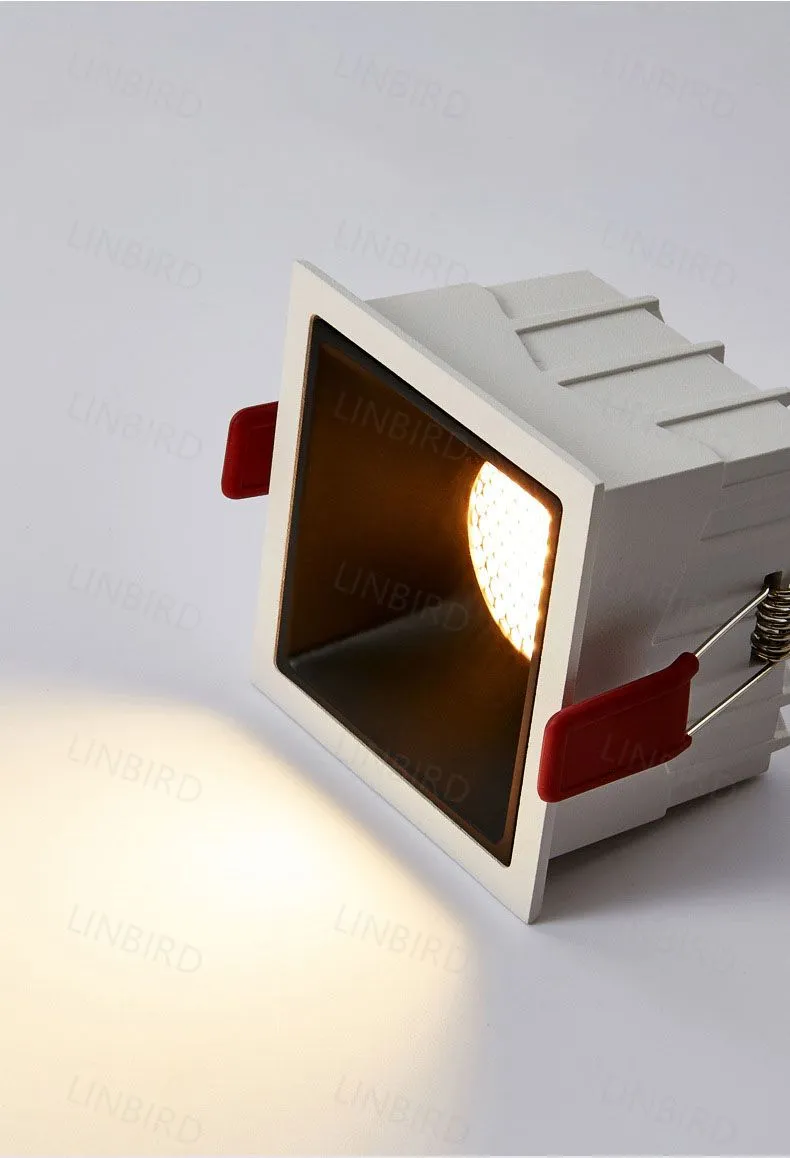 Square Recessed Spotlight Anti Glare Lighting 110 240V Downlight ...