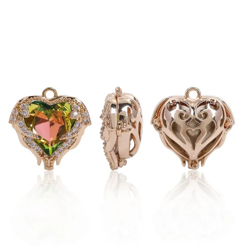 DHgate.com:Sparkling 5-Pack 15MM K9 Heart Pendant Jewelry Findings ...