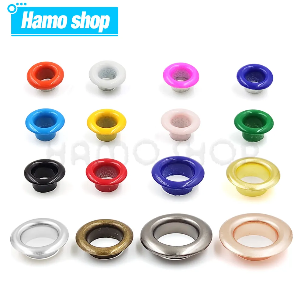 4/5/6/8/10/12mm Metal Eyelets Grommet Hole Rings with Washers for ...