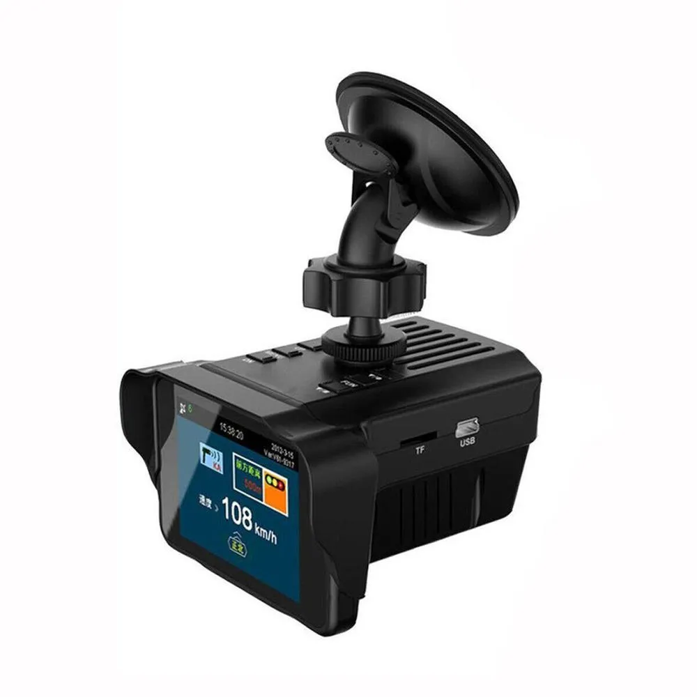 H588 Car DVR Camera 2-in-1 Dashcam Radar Detector with Speed Camera ...