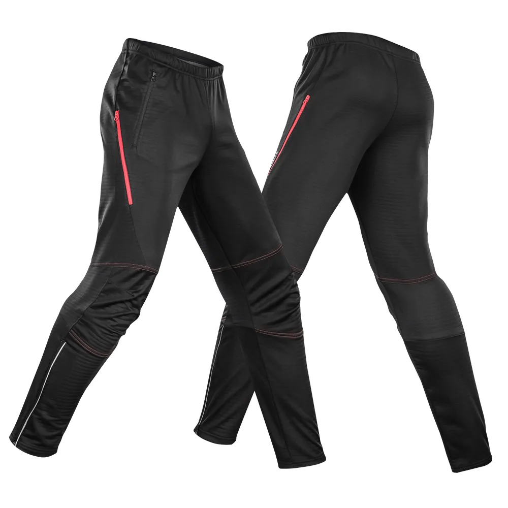 Mens Cycling Pants with Padding - Thermal Fleece Winter Bicycle Pants ...