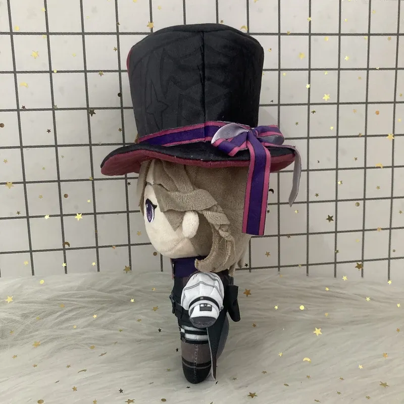 20cm Genshin Impact Lyney Cosplay Plush Doll Toy Soft Stuffed Blackroll ...