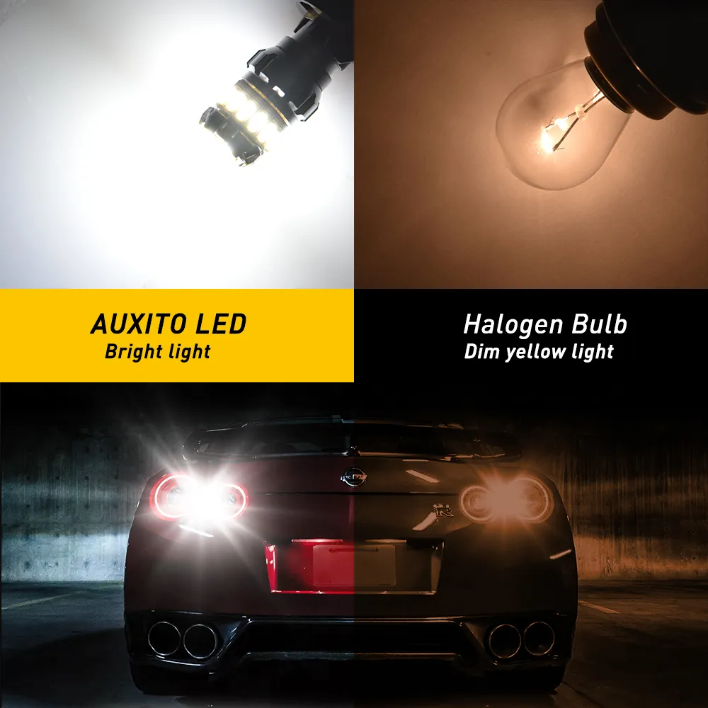Bright White P21/5W LED Bulbs - Pack of 20: DRL, Parking, Brake, Stop ...