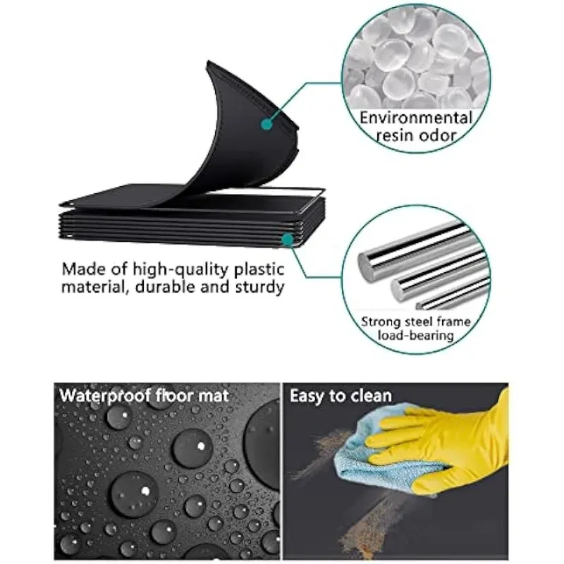 Door Shoe Organizer: 10 Tier Shoe Rack With Doors, Holds Portable ...